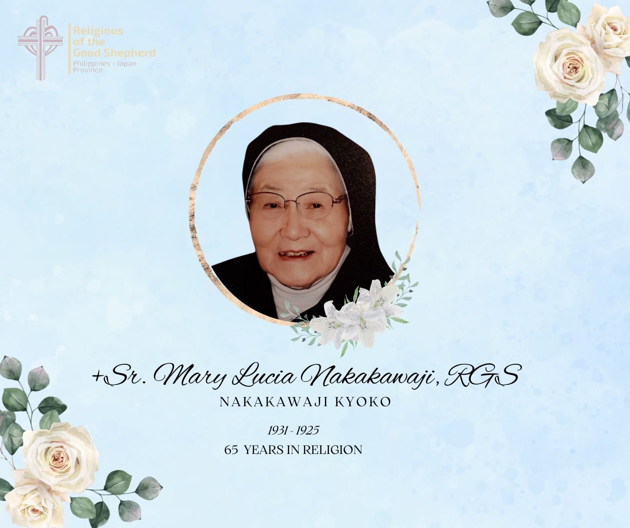 +SR. MARY LUCIA NAKAKAWAJI, RGS – Good Shepherd Sisters